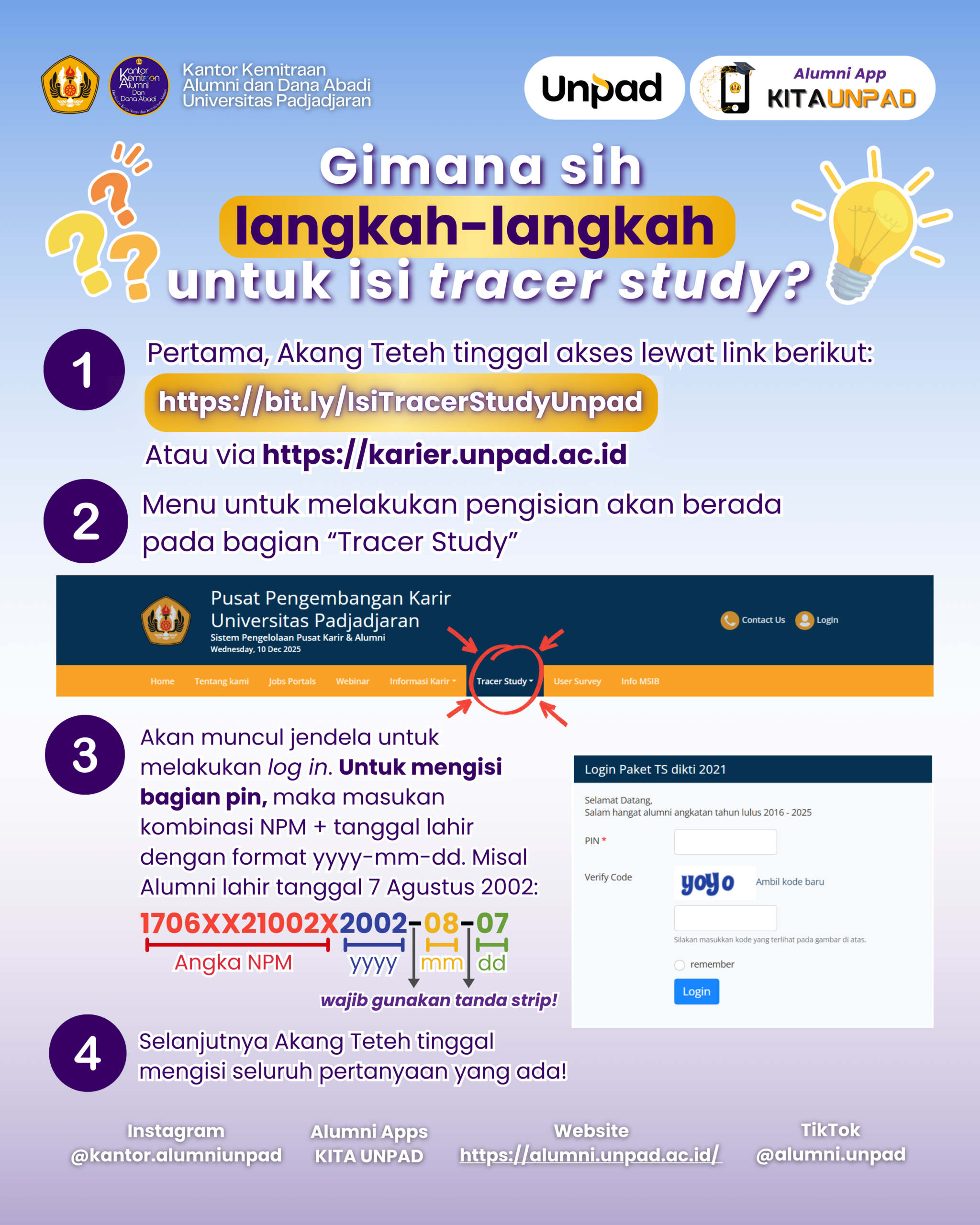 Ini Dia Langkah Mudah Isi Tracer Study - Kantor Kemitraan Alumni